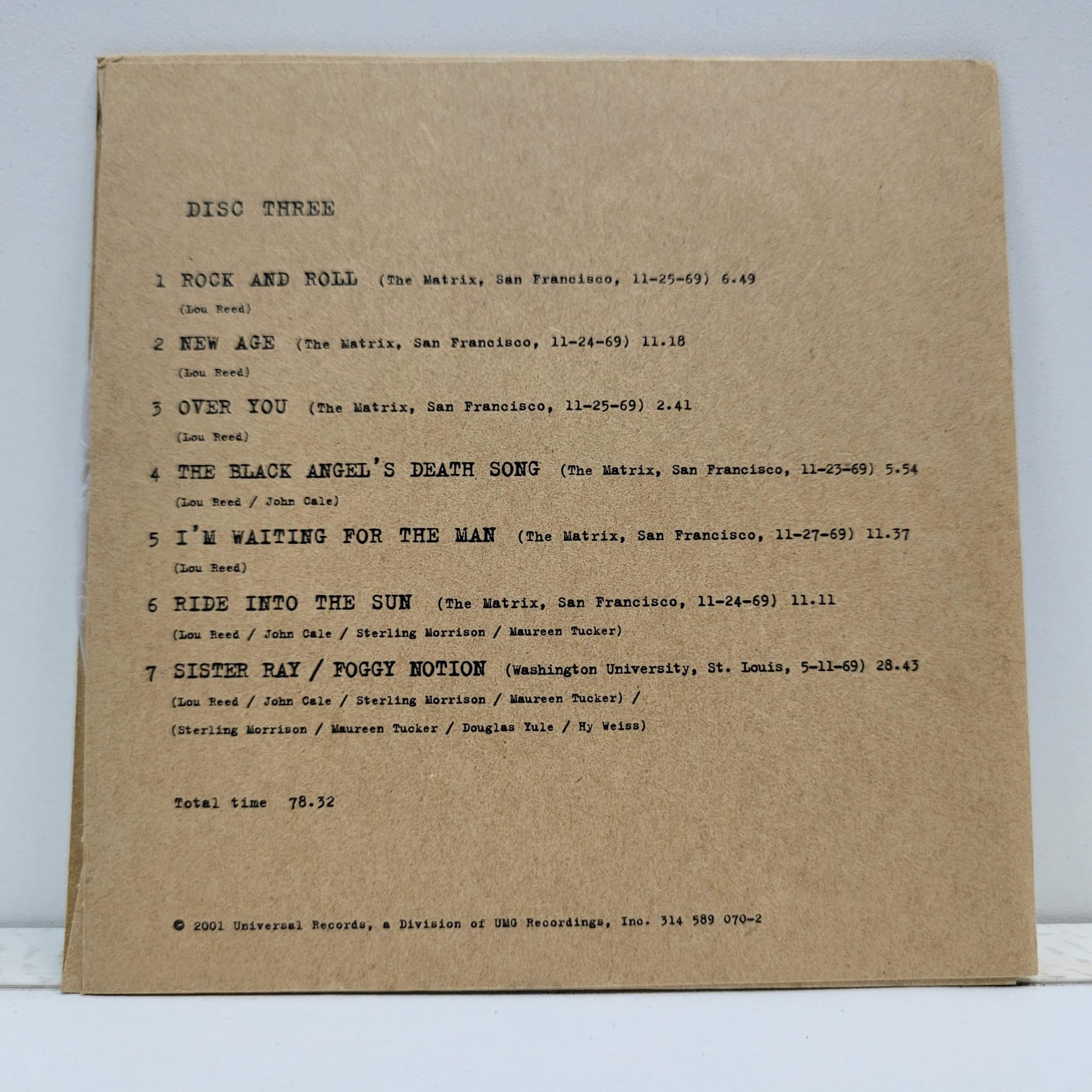 THE VELVET UNDERGROUND – BOOTLEG SERIES VOLUME 1: THE QUINE TAPES (3 CD´S) % | Central Vinilo ...