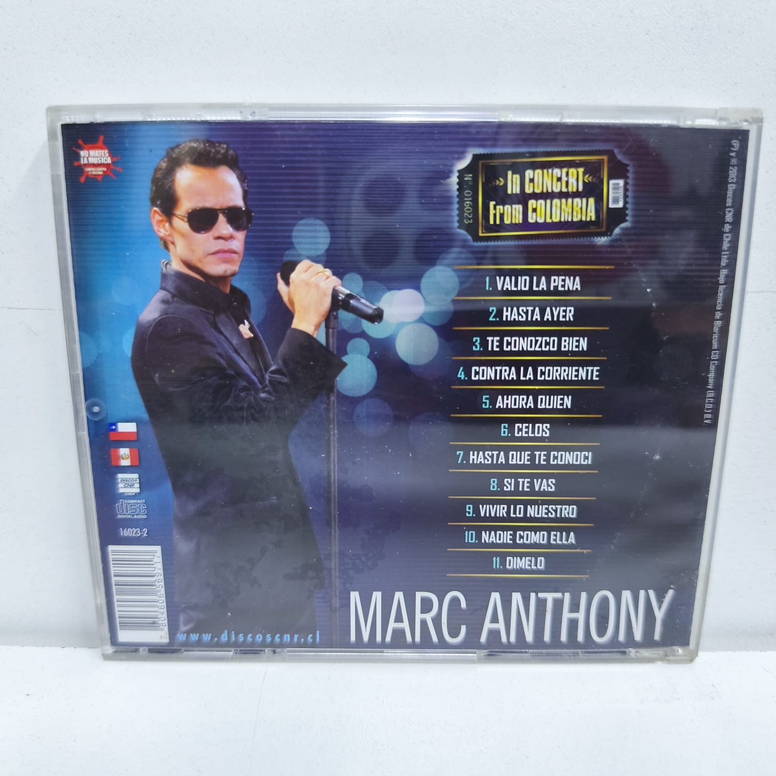 Marc Anthony – In Concert From Colombia (CD) % | Central Vinilo Music Store